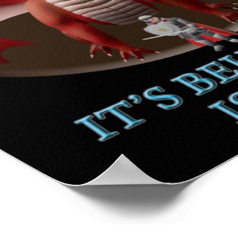 It's Behind Me Poster | Zazzle