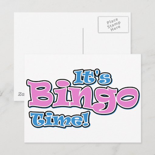 It's Bingo TIme Postcard | Zazzle