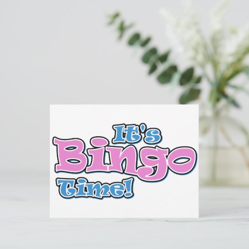 It's Bingo TIme Postcard | Zazzle