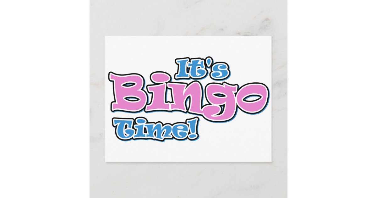 It's Bingo TIme Postcard | Zazzle