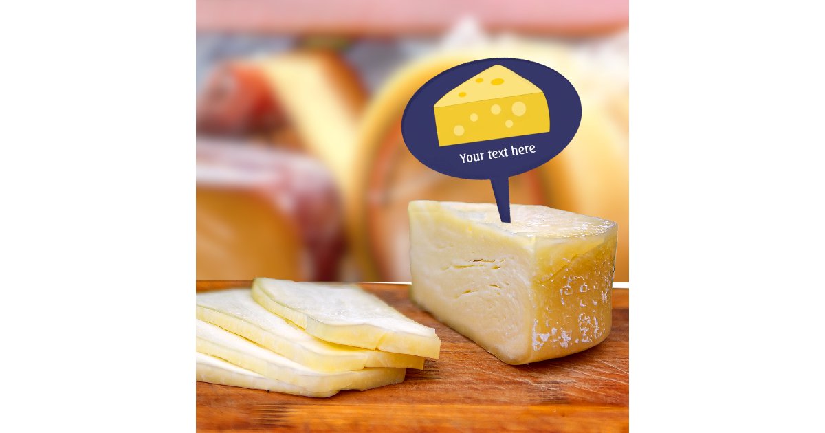 It's Cheesy! Funny toon style 'Mouse Cheese' Cake Topper | Zazzle
