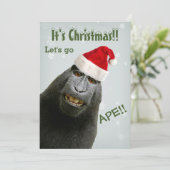 It's Christmas! Let's Go Ape!! Invitation | Zazzle