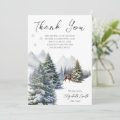 It's Cold Outside Winter Wonderland Gender Neutral Thank You Card | Zazzle