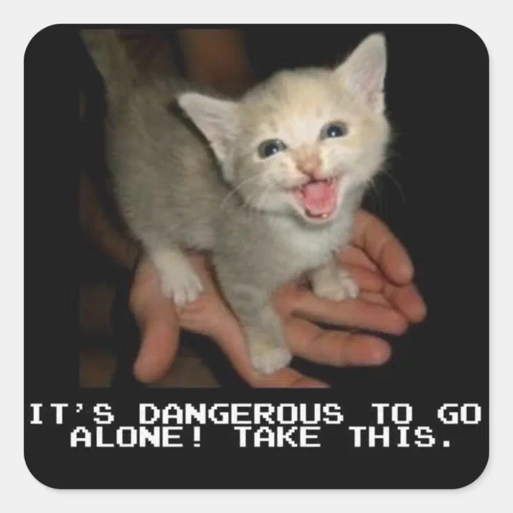 It's Dangerous To Go Alone Stickers | Zazzle