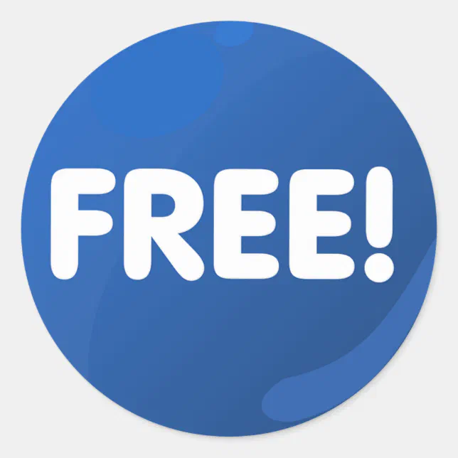 It's Free! Sticker | Zazzle