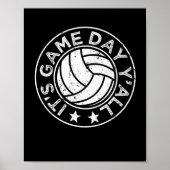 It's Game Day Y'all Funny Volleyball Player Vball Poster | Zazzle