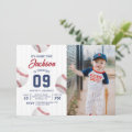 It's Game Time Baseball Birthday Party Photo Invitation | Zazzle