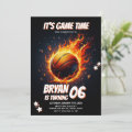 It's Game Time Boys Basketball Sports Birthday Invitation | Zazzle