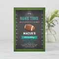 It's GAME TIME Football Birthday Party Invitation | Zazzle