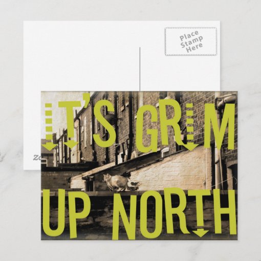 It's Grim Up North Postcard | Zazzle