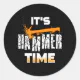 Its Hammer Time Carpenter Or Trades Classic Round Sticker | Zazzle