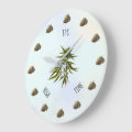 It's High Time Weed Bud Personalized Large Clock | Zazzle