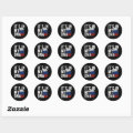 It'S In My Dna Russia Flag Fingerprint Classic Round Sticker | Zazzle
