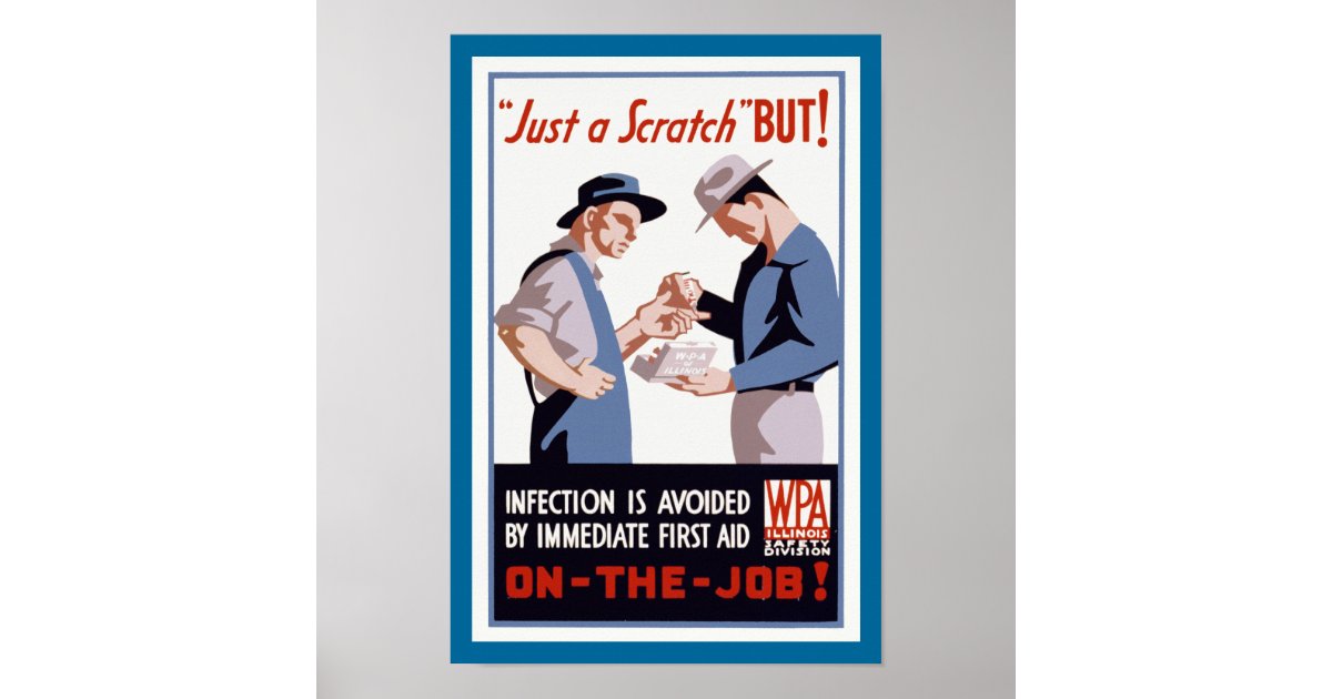 It's Just a Scratch - But! Poster | Zazzle