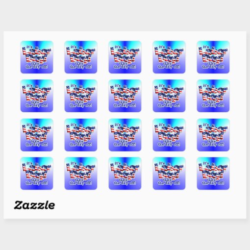Its Labor Day Square Sticker | Zazzle