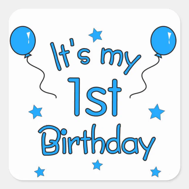 It's my 1st Birthday Stickers | Zazzle