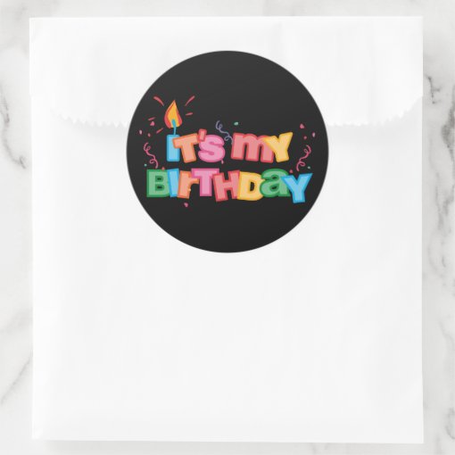 It's My Birthday Letters Sticker | Zazzle