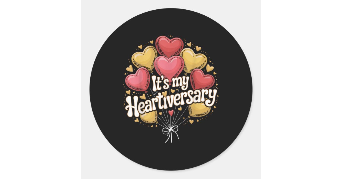 Its My Heartiversary Chd Awareness Cardiac Heart S Classic Round ...