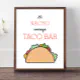 It's Nacho Average Taco Bar Sign Mexican Fiesta | Zazzle