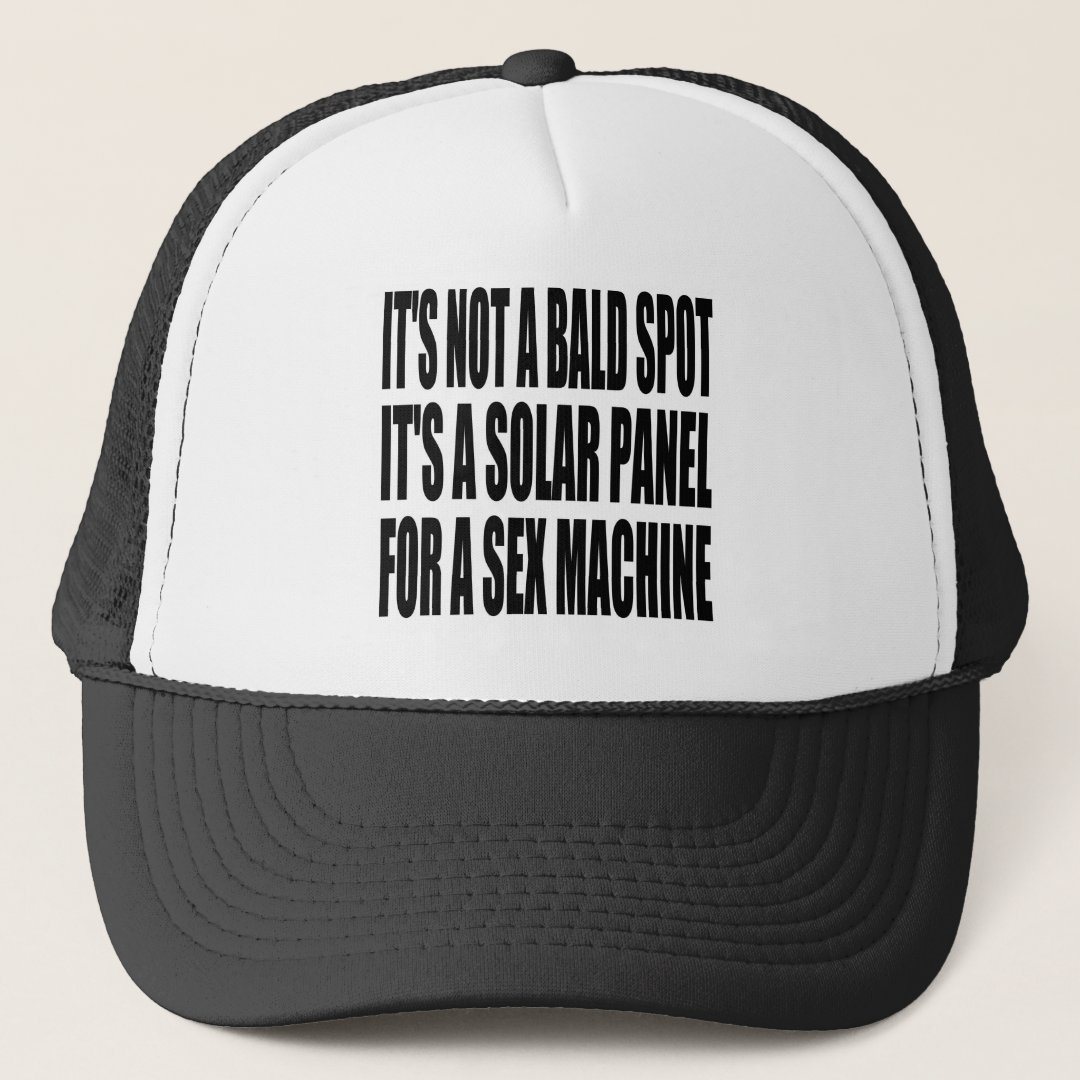 It's Not A Bald Spot Its A solar Panel Trucker Hat | Zazzle
