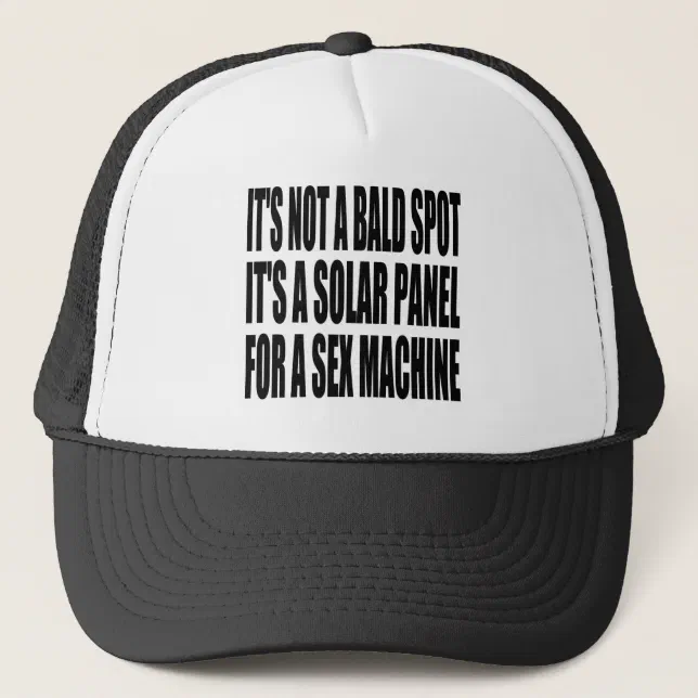 It's Not A Bald Spot Its A solar Panel Trucker Hat | Zazzle