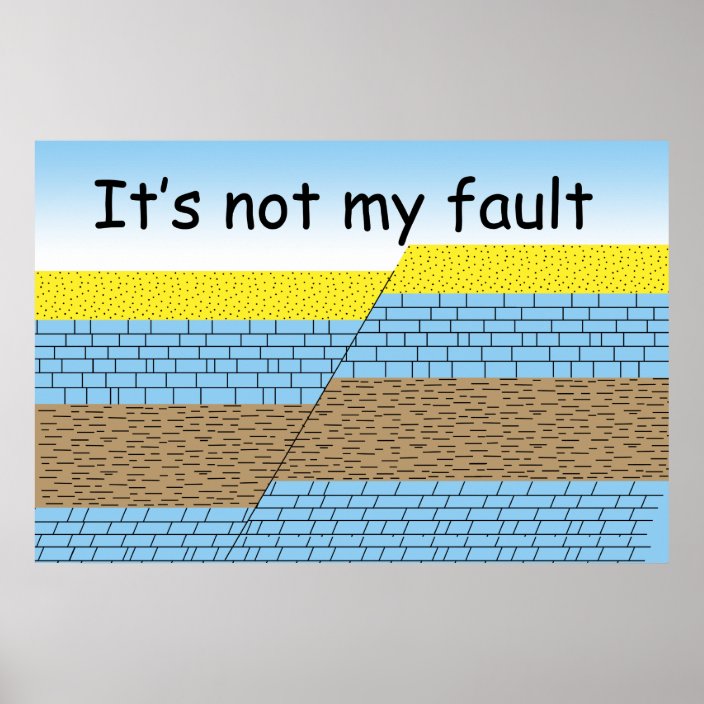 It's not my fault poster | Zazzle.com