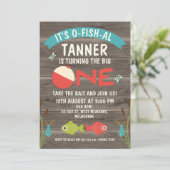 It's O-fish-al Fishing 1st Birthday Invitation | Zazzle