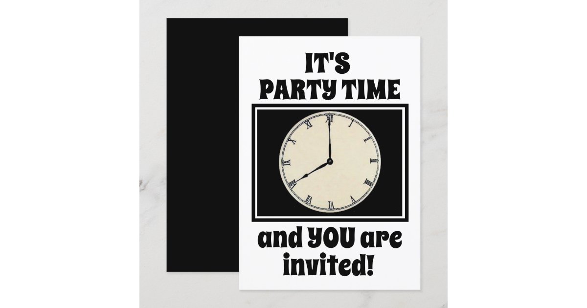It's Party Time Invitation | Zazzle