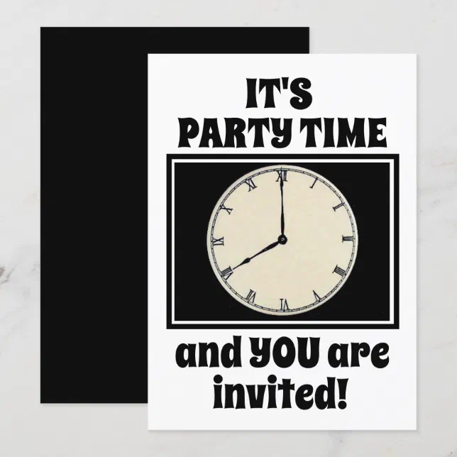 It's Party Time Invitation | Zazzle