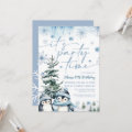 It's party time Penguin winter birthday invitation | Zazzle