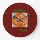 It's Pizza Time! Clock | Zazzle