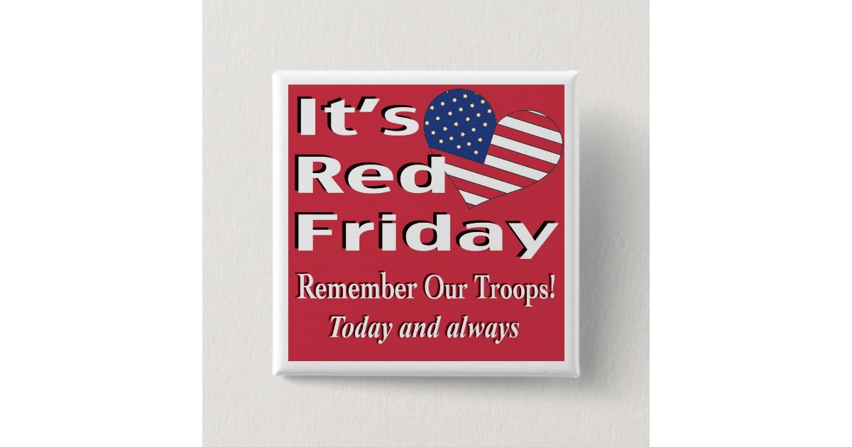 It's Red Friday Button | Zazzle