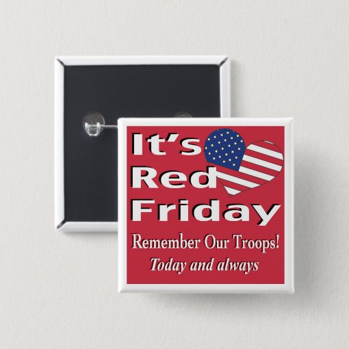 It's Red Friday Button | Zazzle