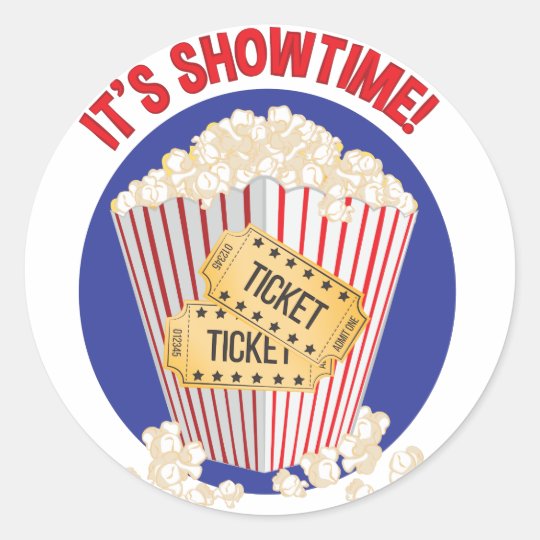 Its Showtime Classic Round Sticker | Zazzle.com