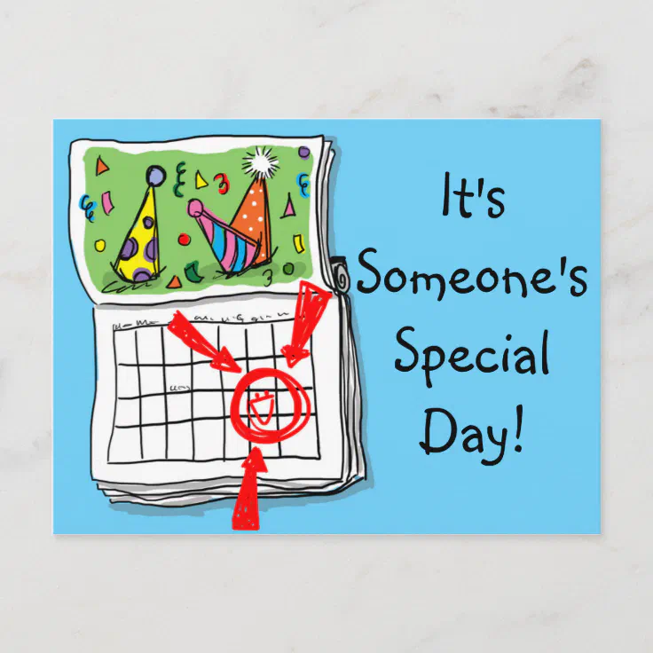 It's Someone's Special Day! Birthday Postcard | Zazzle