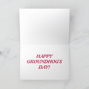 It's that Time Happy Groundhog's Day card | Zazzle