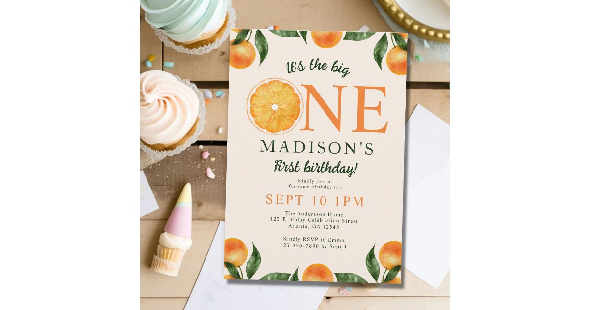 It's the Big One 1st Birthday Party Invitation | Zazzle