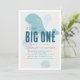 It's the Big One Blue Whale 1st Birthday Invitation | Zazzle