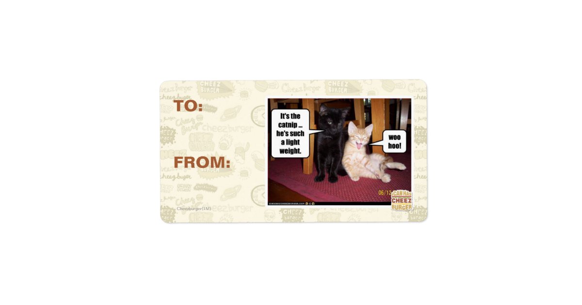 It's the catnip label | Zazzle