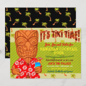 It's Tiki Time Luau Cookout Party Invitation | Zazzle