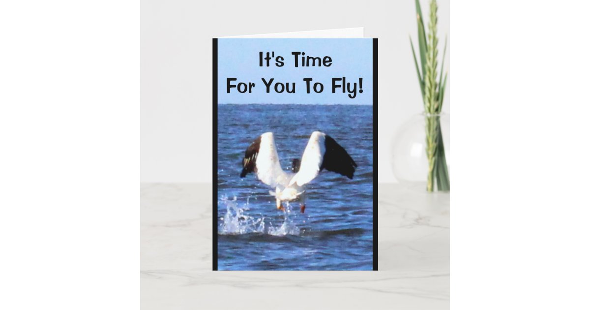 It's Time For You To Fly! Graduation Card | Zazzle