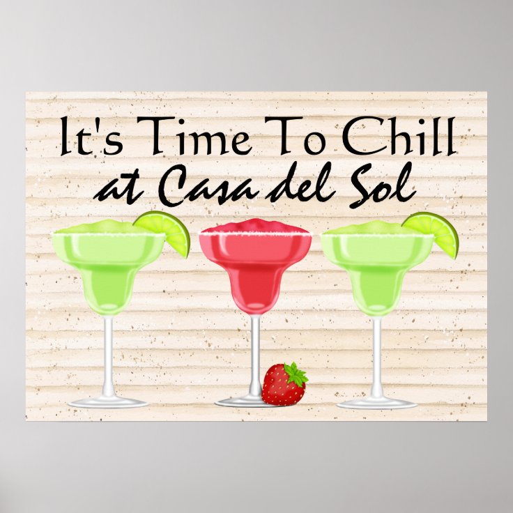 It's Time to CHILL Poster | Zazzle