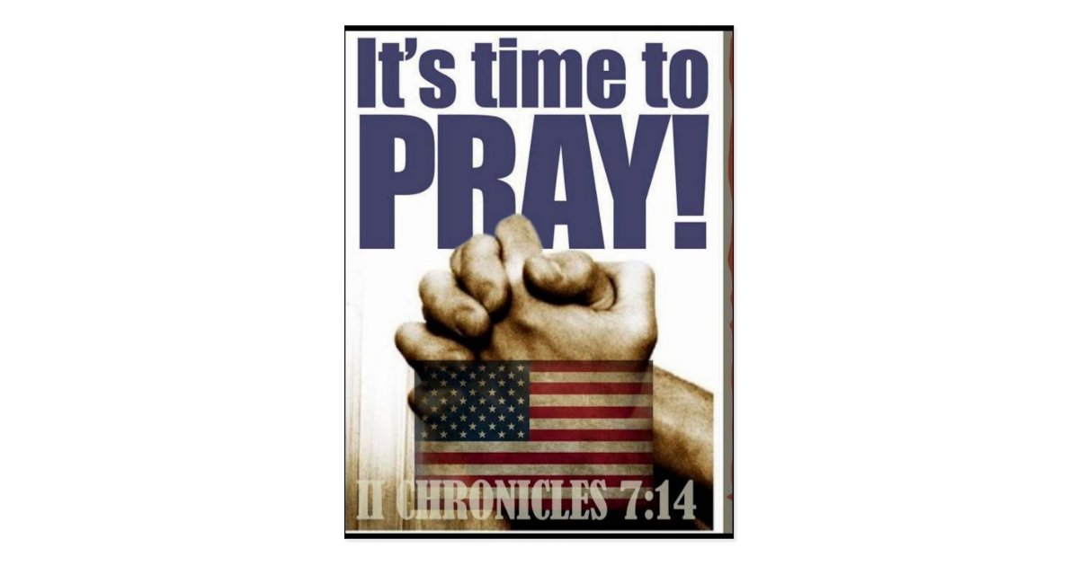 It's Time to Pray Postcard | Zazzle.com