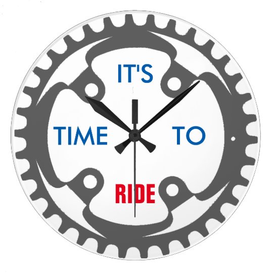 It's Time To Ride Clock | Zazzle.com