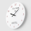 It's Time to Write Large Clock | Zazzle