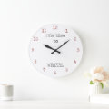 It's Time to Write Large Clock | Zazzle