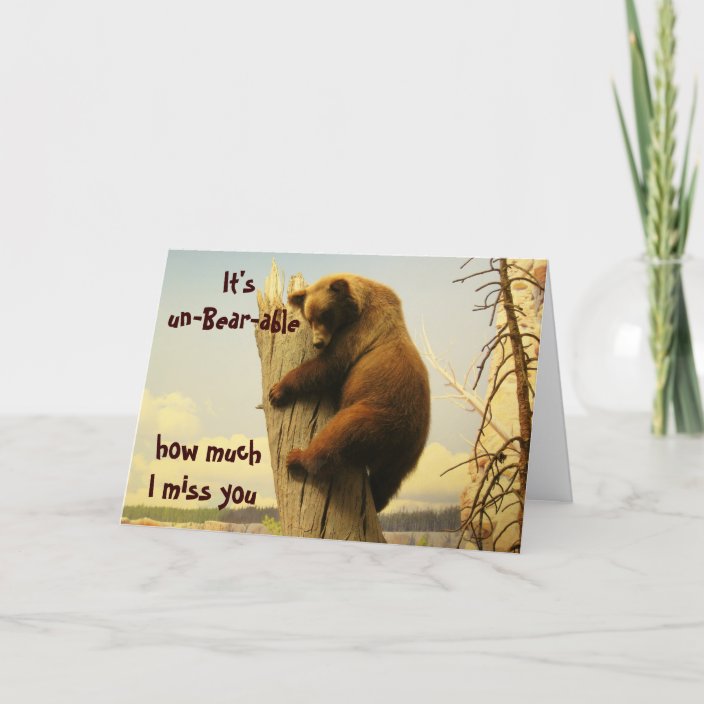 It's un-Bear-able Greeting Card | Zazzle.com