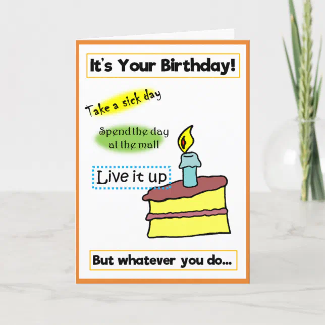 It's Your Birthday Card | Zazzle