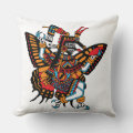 Itzpapalotl - Obsidian Butterfly Goddess Of Stars Throw Pillow | Zazzle