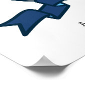 Ivan boys name meaning bear letter I green crest Poster | Zazzle